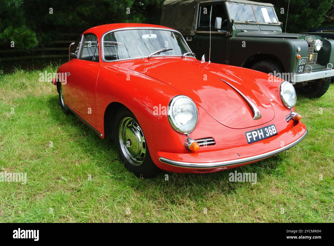 A 1964 Porsche 356 parked on display at the 49th Historic Vehicle ...