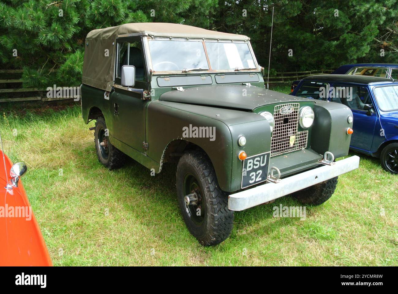 A 1960 Land Rover parked on display at the 49th Historic Vehicle ...