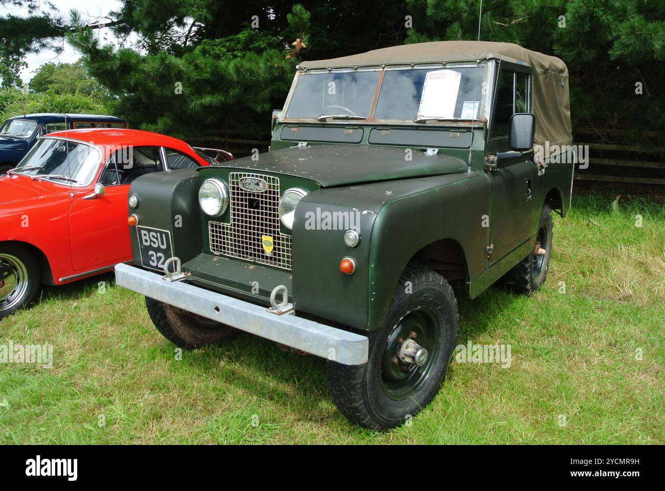 A 1960 Land Rover parked on display at the 49th Historic Vehicle ...