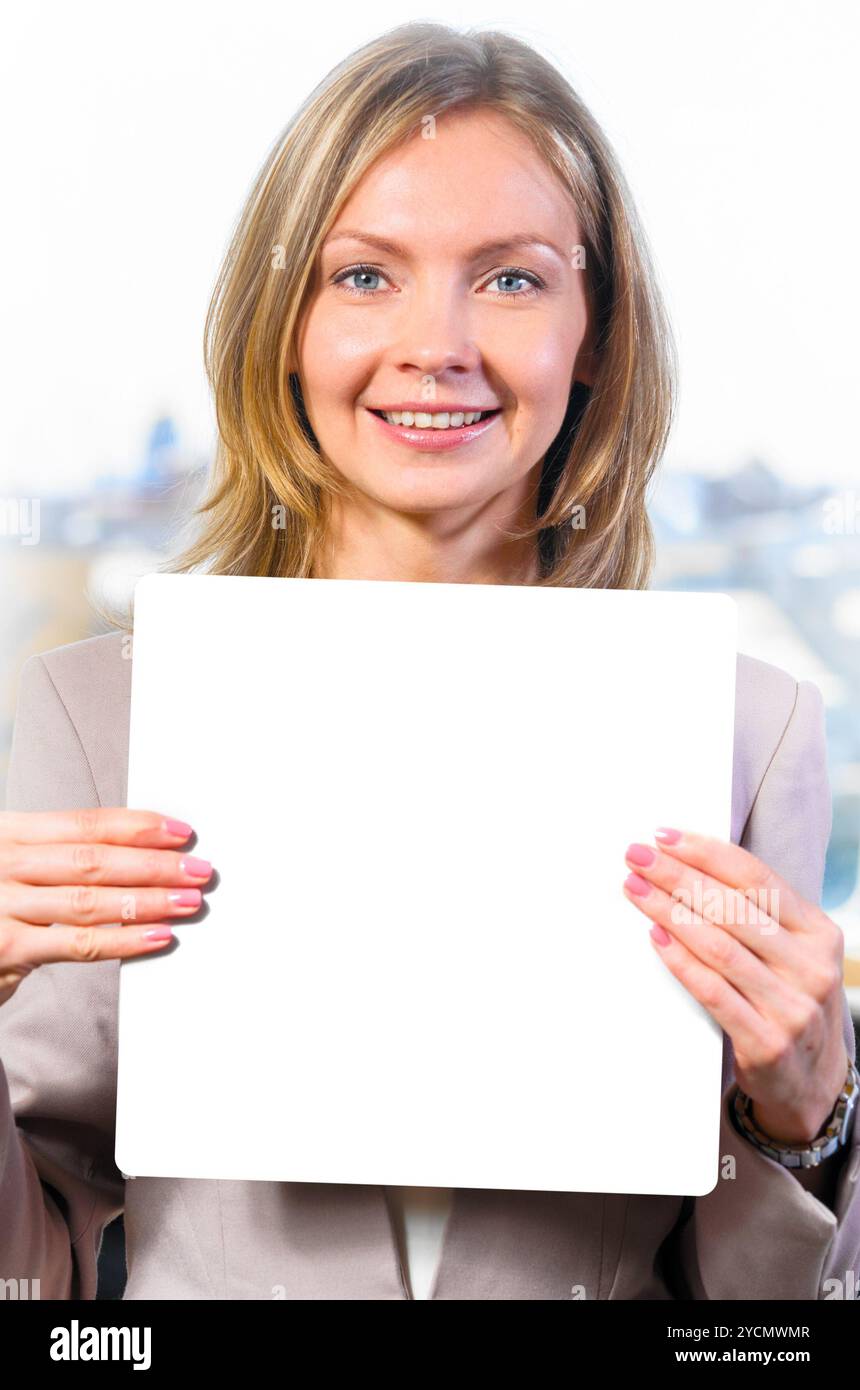 Banner successful young woman hi-res stock photography and images - Alamy