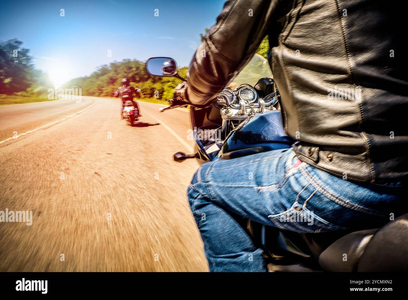 Motorbike ride first person view hi-res stock photography and images ...