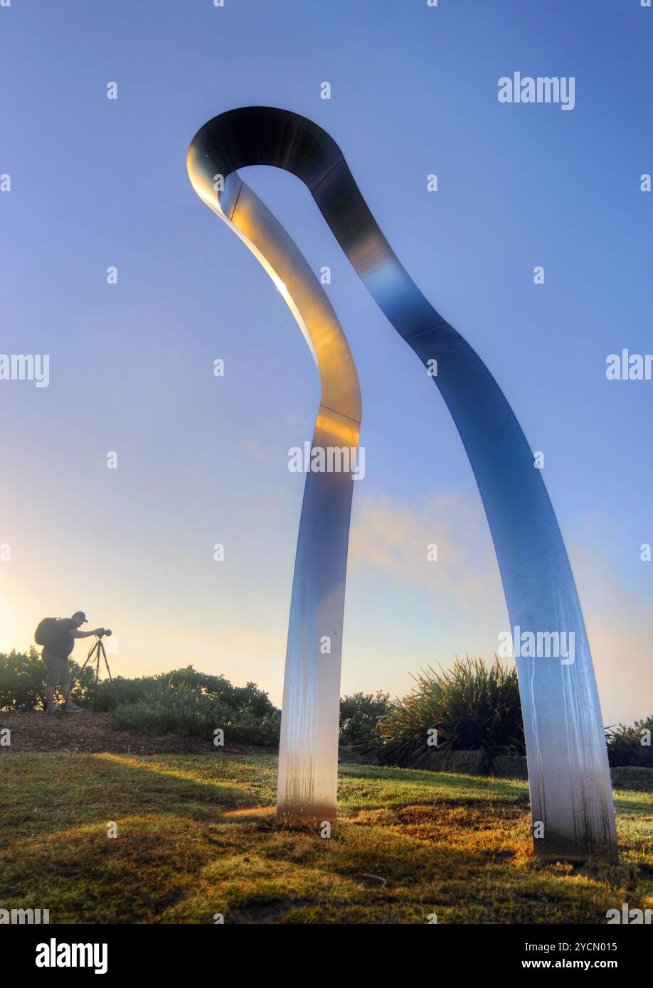 Transfiguration Raise sculpture at Mark's Park Bondi Stock Photo - Alamy