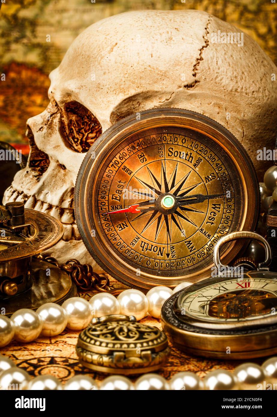 Pirate Map Compass
