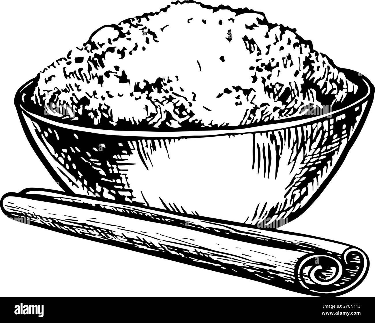 Crushed cinnamon Stock Vector Images - Alamy