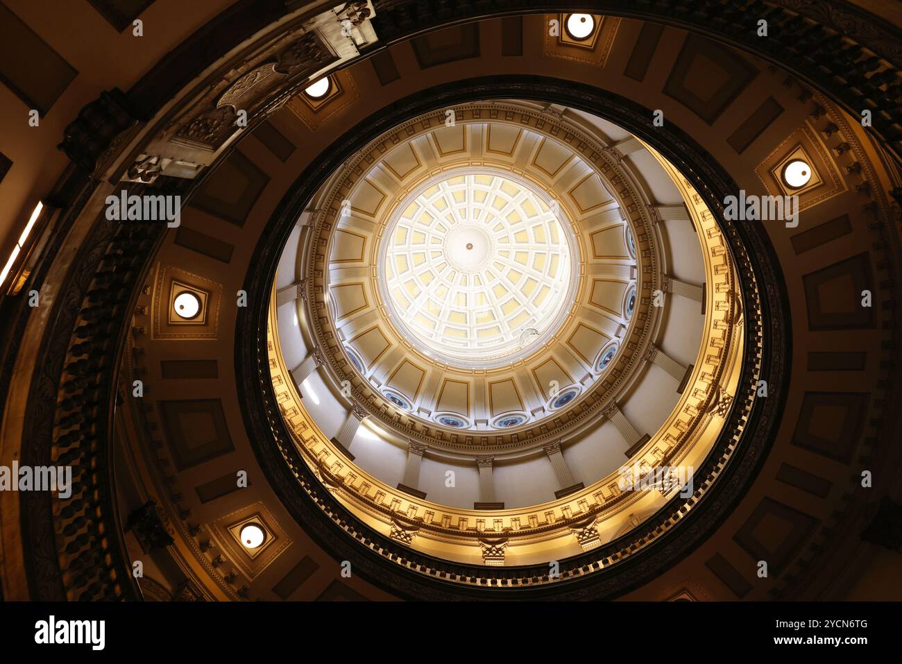 Interior of the Colorado State Capitol building, where free tours are ...
