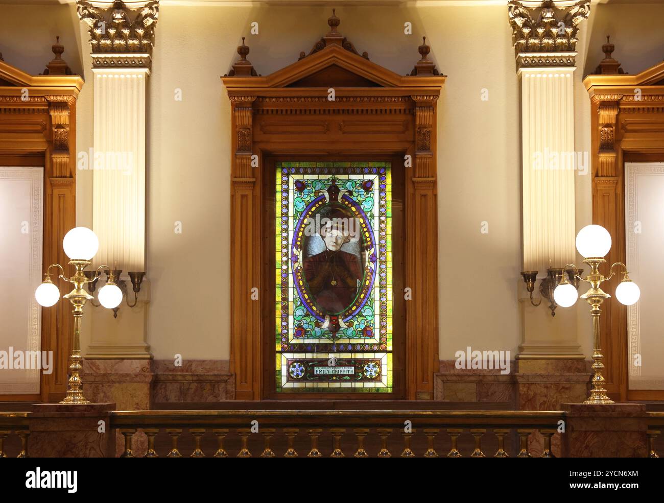 Emily Griffith window in the Colorado State Capitol building, where ...