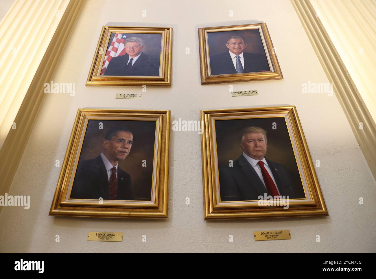 The Gallery of Presidents in the Colorado State Capitol building, where ...