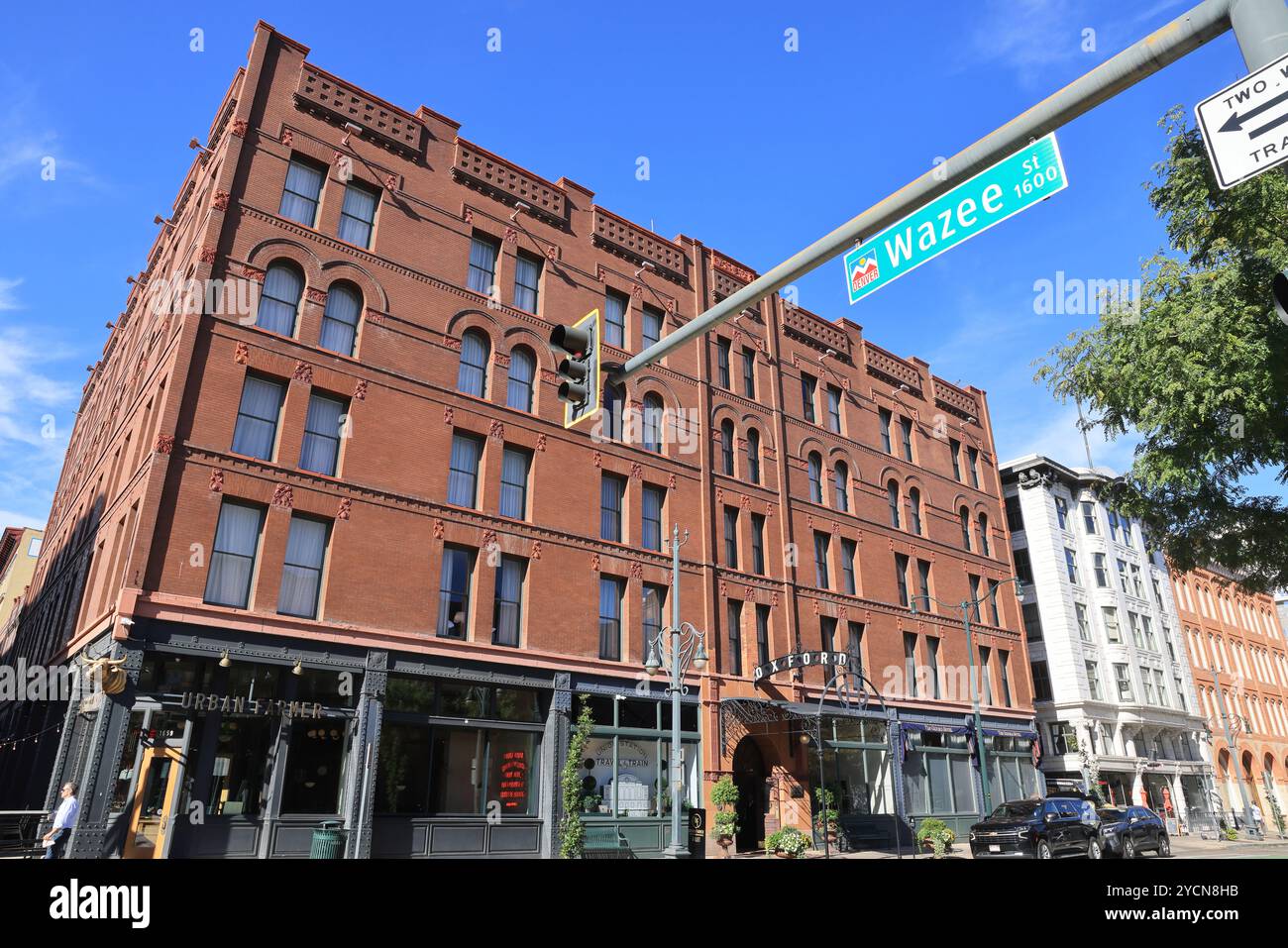 The luxury Oxford Hotel built in 1891, an iconic landmark with a unique ...