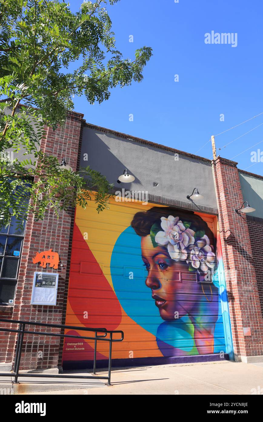 RiNo, trendy district in Denver with contemporary art galleries ...