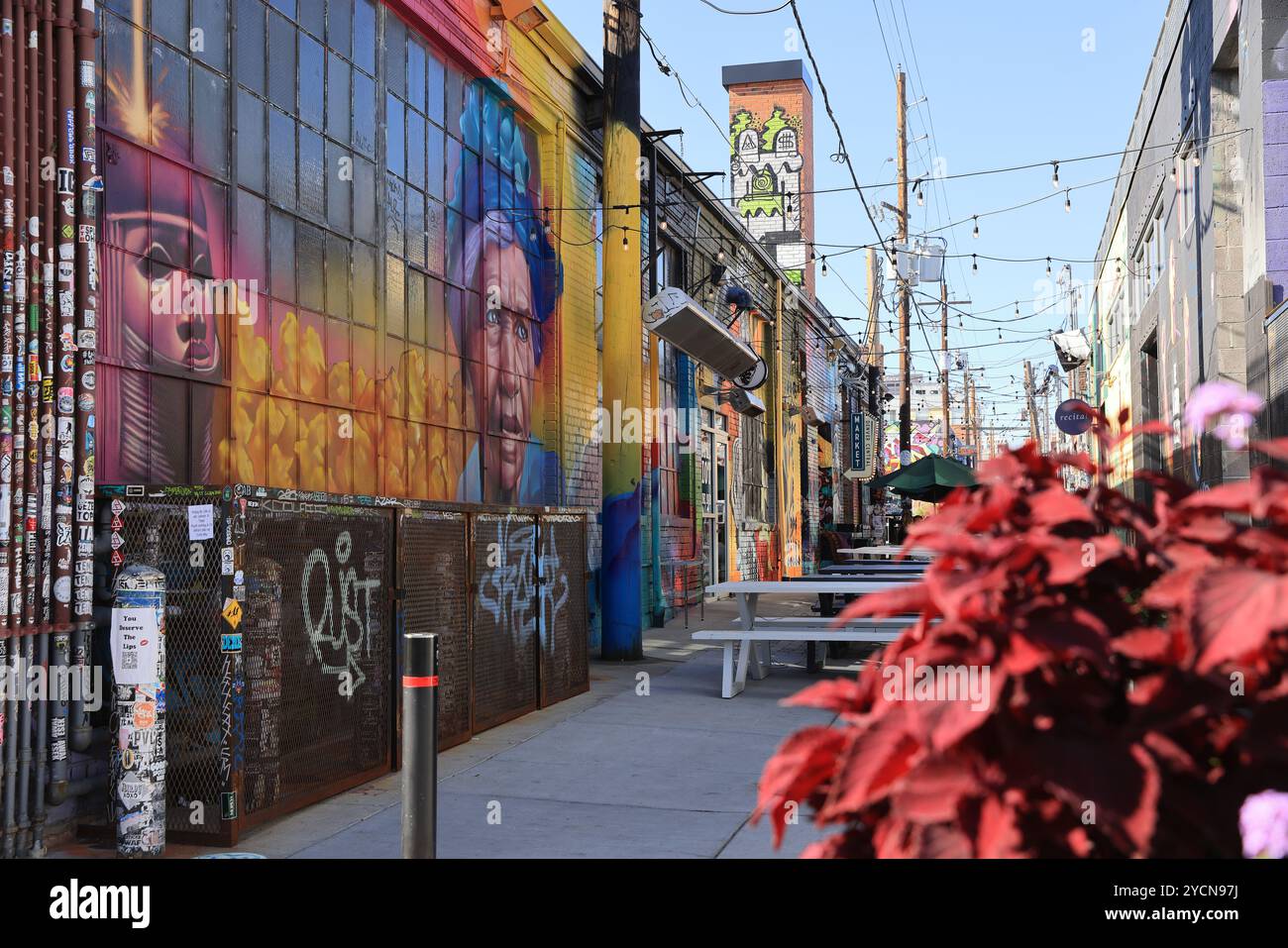 27th St. RiNo, trendy district in Denver with contemporary art ...