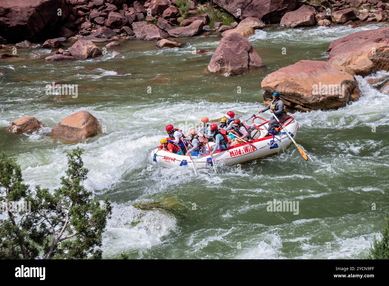 Dinosaur, Colorado - River rafters on the Green River in Dinosaur ...