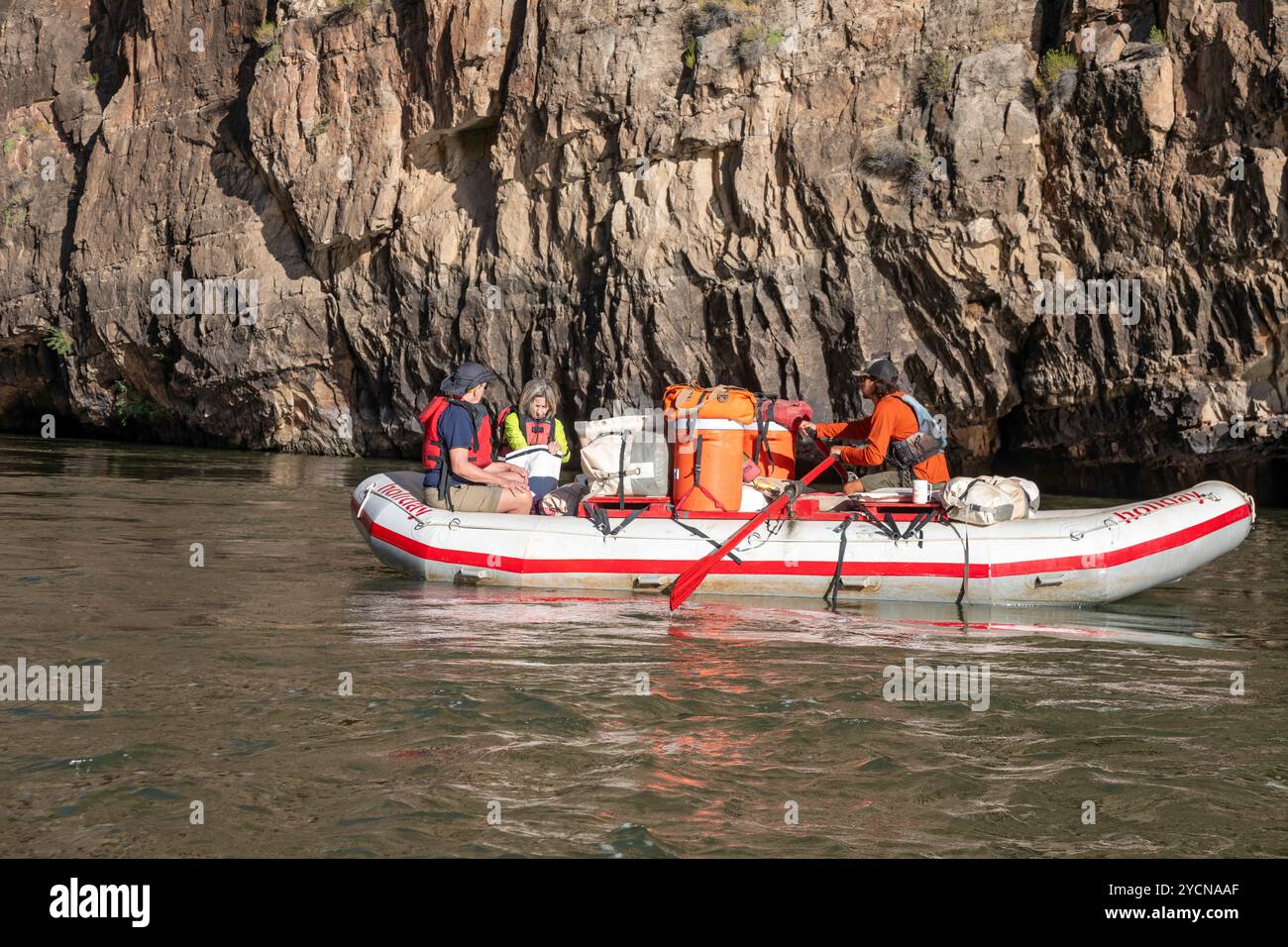 Dinosaur, Colorado - River rafters on the Green River in Dinosaur ...