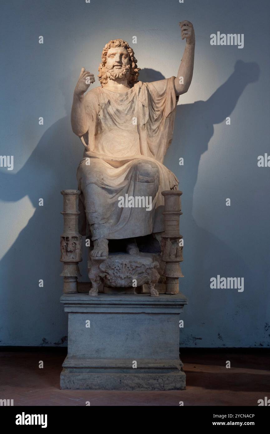 Colossal statue of Zeus of Soluntum, Regional Archeological Museum ...