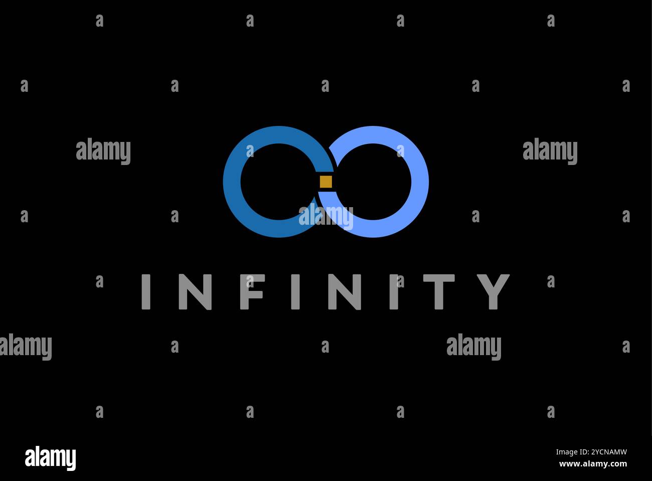 Infinity links communication business logo design for technology band ...