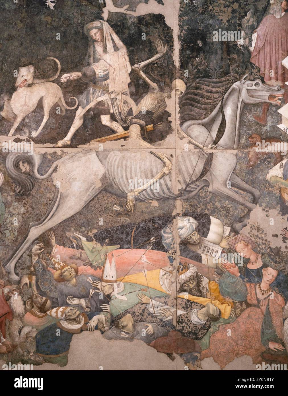 Triumph of Death, fresco, Abatellis Palace Museum, Palermo, Sicily ...