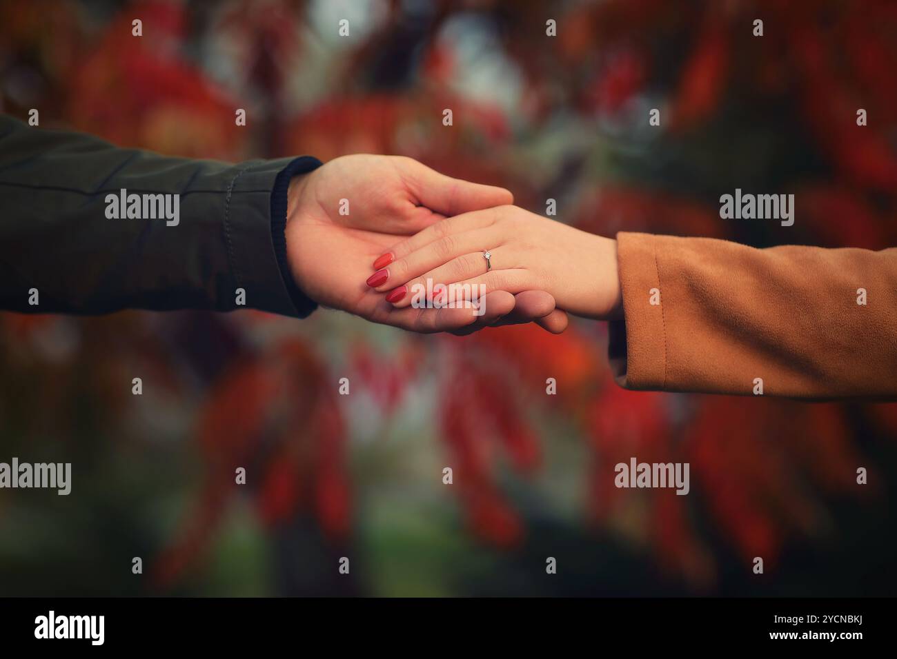 Couple holding others hands hi-res stock photography and images - Alamy