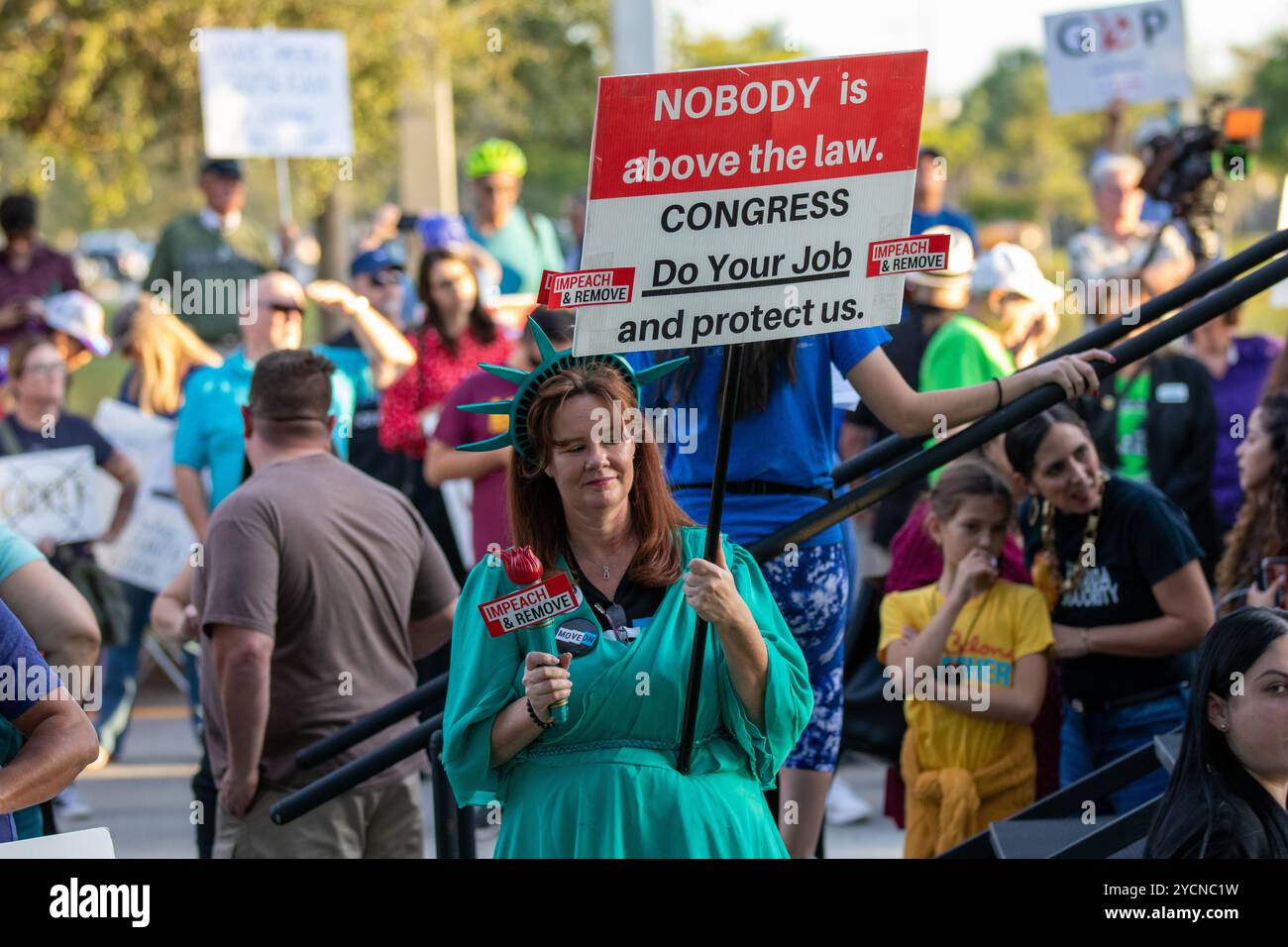 Sunrise, Florida, USA. 19th October 2024. Donald Trump supporters ...