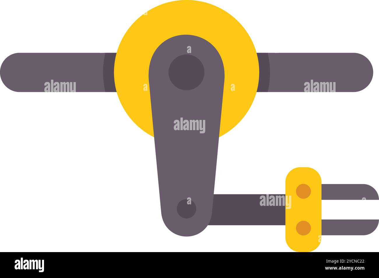 Robotic arm is holding an object with its mechanical claw Stock Vector ...