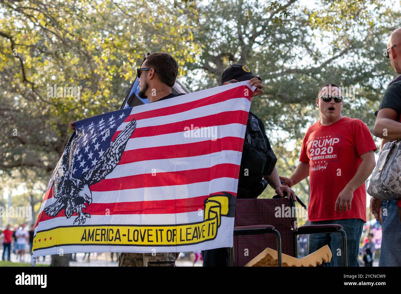 Sunrise, Florida, USA. 19th October 2024. Donald Trump supporters ...