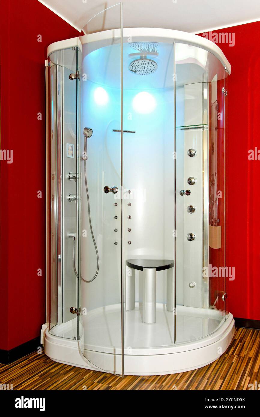 Modern shower cabin Stock Photo - Alamy
