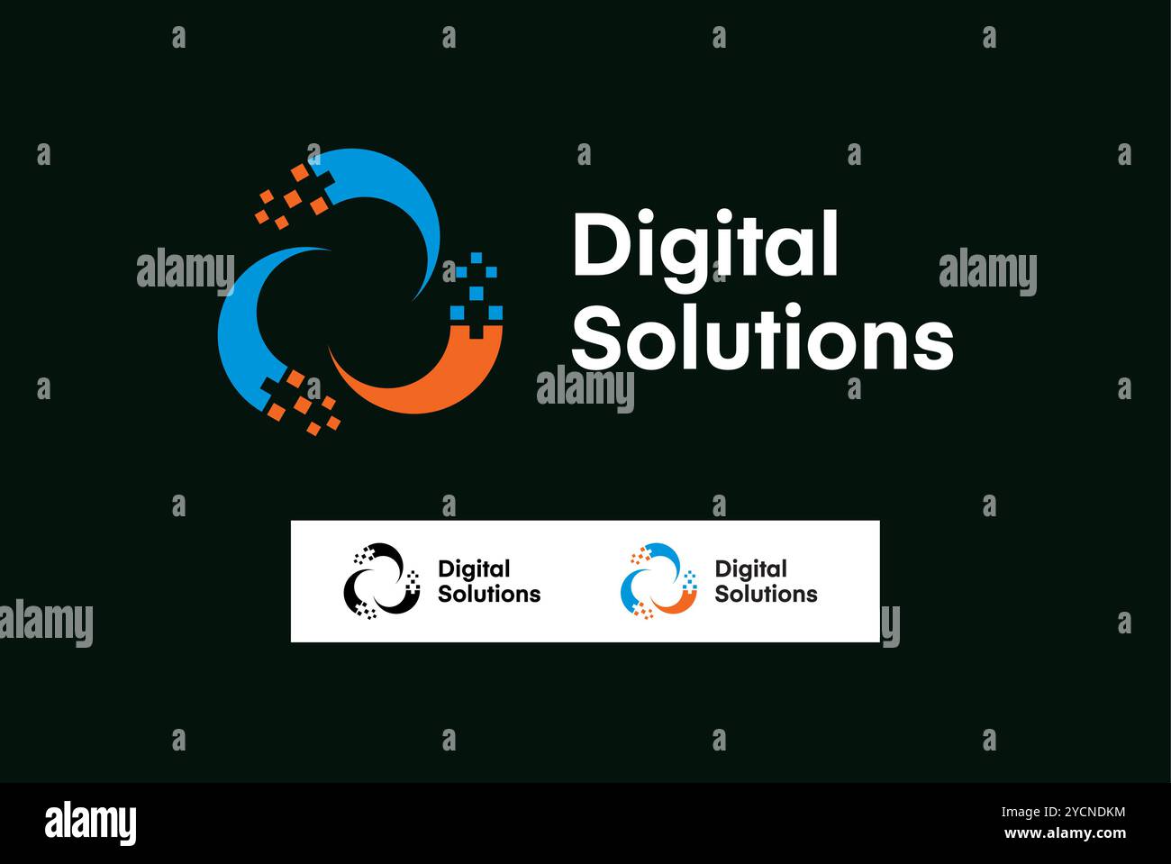 Modern digital health solutions logo hi-res stock photography and ...