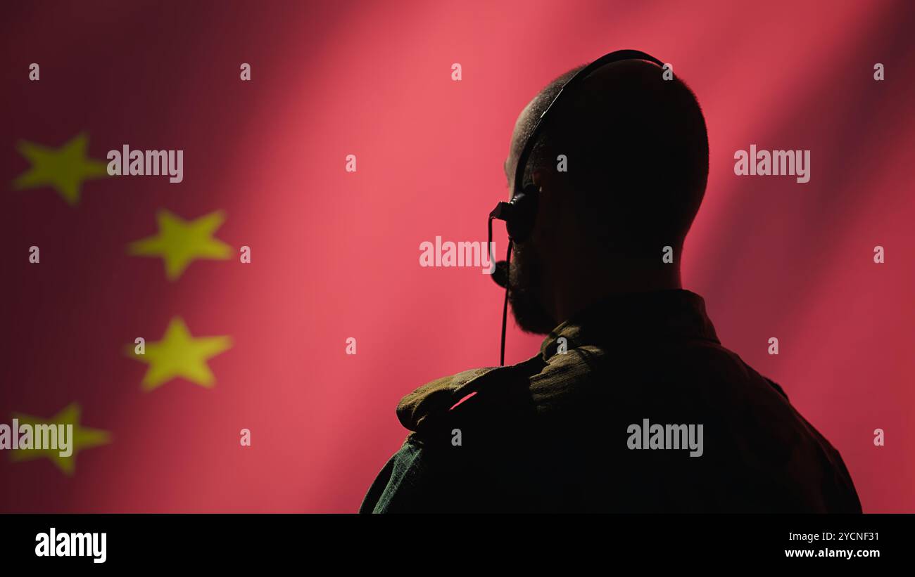 Military dispatcher working for Chinese Communist Party providing informations for troops using ...