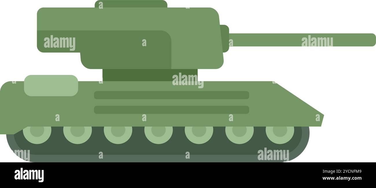 This green military tank is firing its weapon while moving forward on a ...