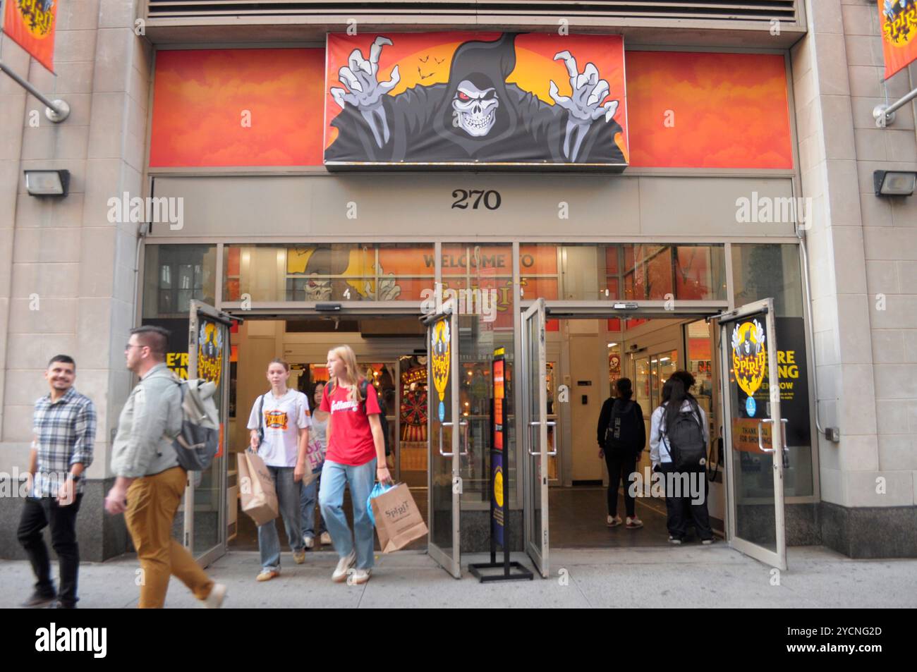A Spirit Halloween store is seen in Manhattan, New York City Stock ...