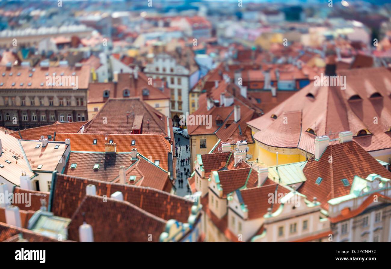 Rooftop prague castle red hi-res stock photography and images - Alamy