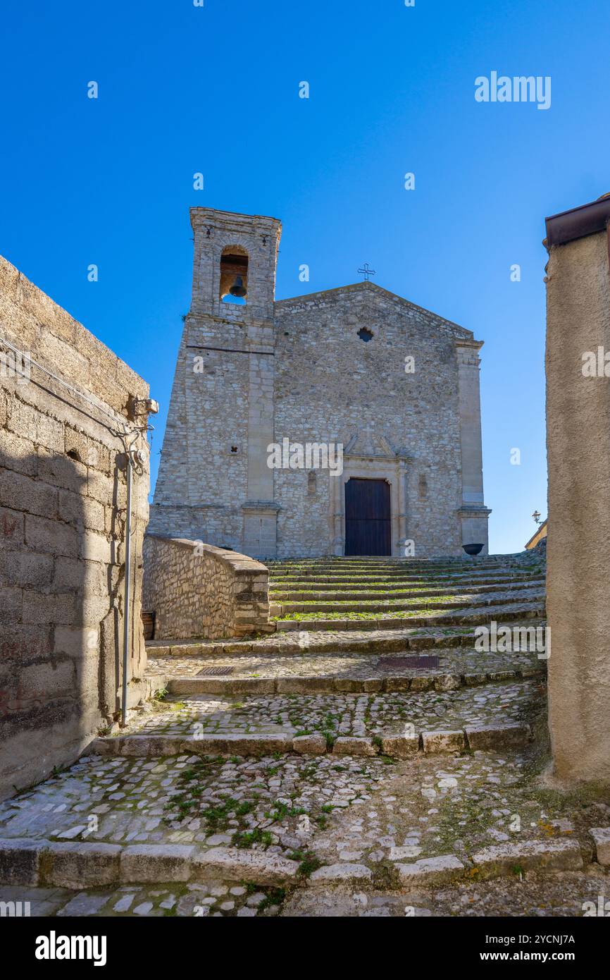 Church of St. Nicholas, Palazzo Adriano, Palaermo, Sicily, Italy Stock ...