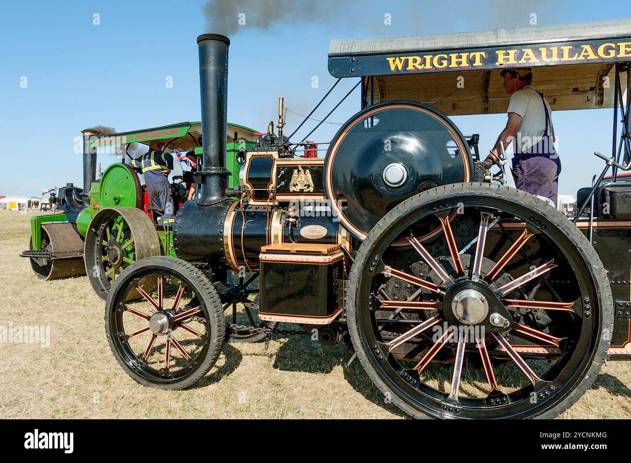 A 1921 black Fowler steam engine number 15748 at the Ackworth Classic ...