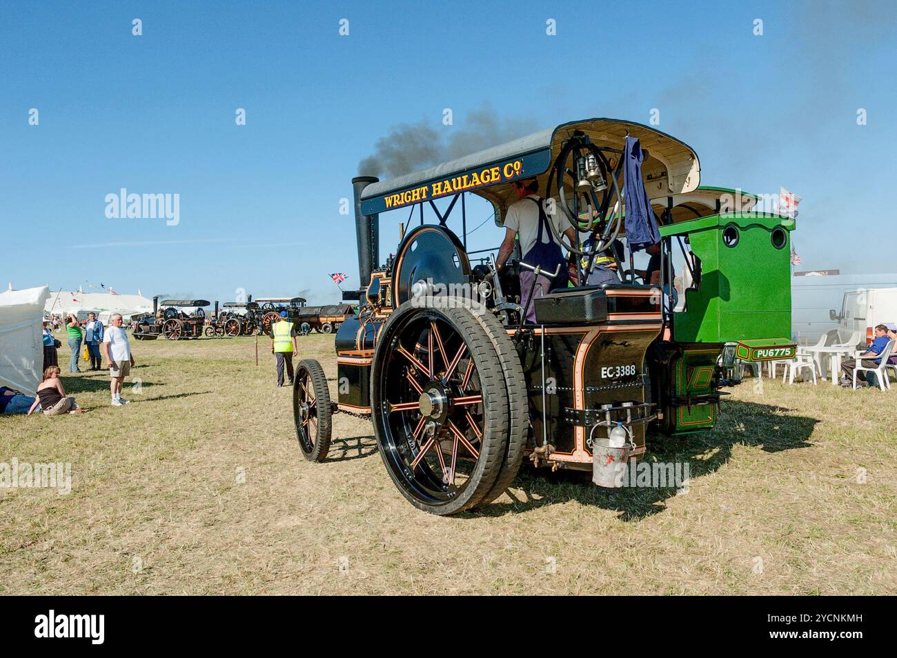 A 1921 black Fowler steam engine at the Ackworth Classic Vehicle Rally ...
