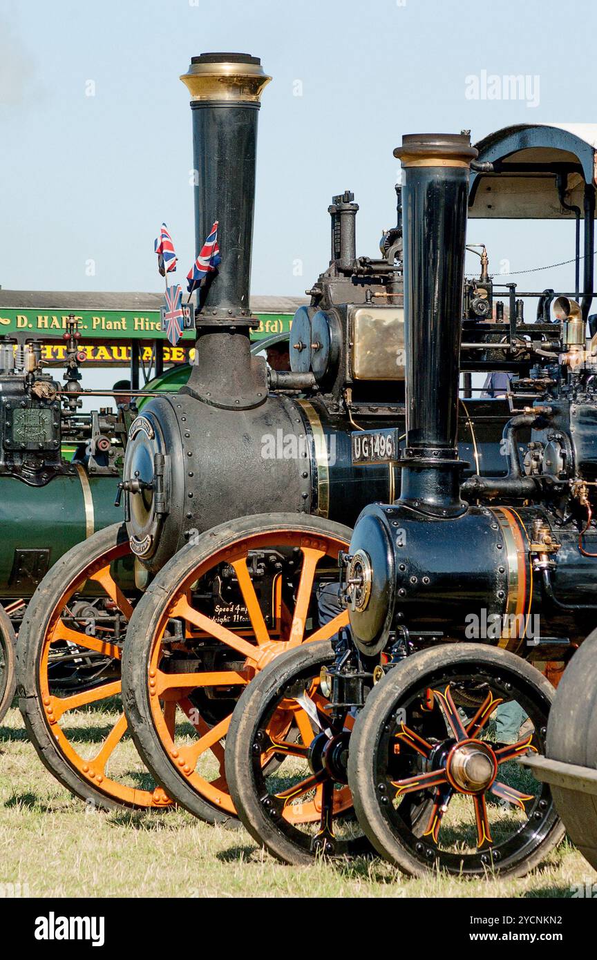 Steam engines on display at the Ackworth Classic Vehicle Rally, West ...