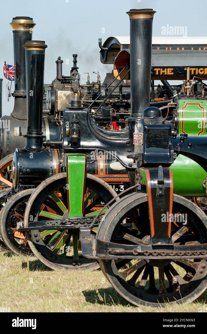 Steam engines on display at the Ackworth Classic Vehicle Rally, West ...