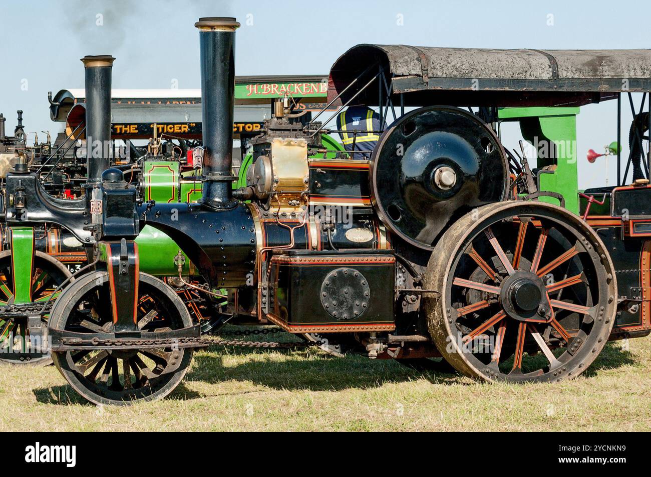 Steam engines on display at the Ackworth Classic Vehicle Rally, West ...