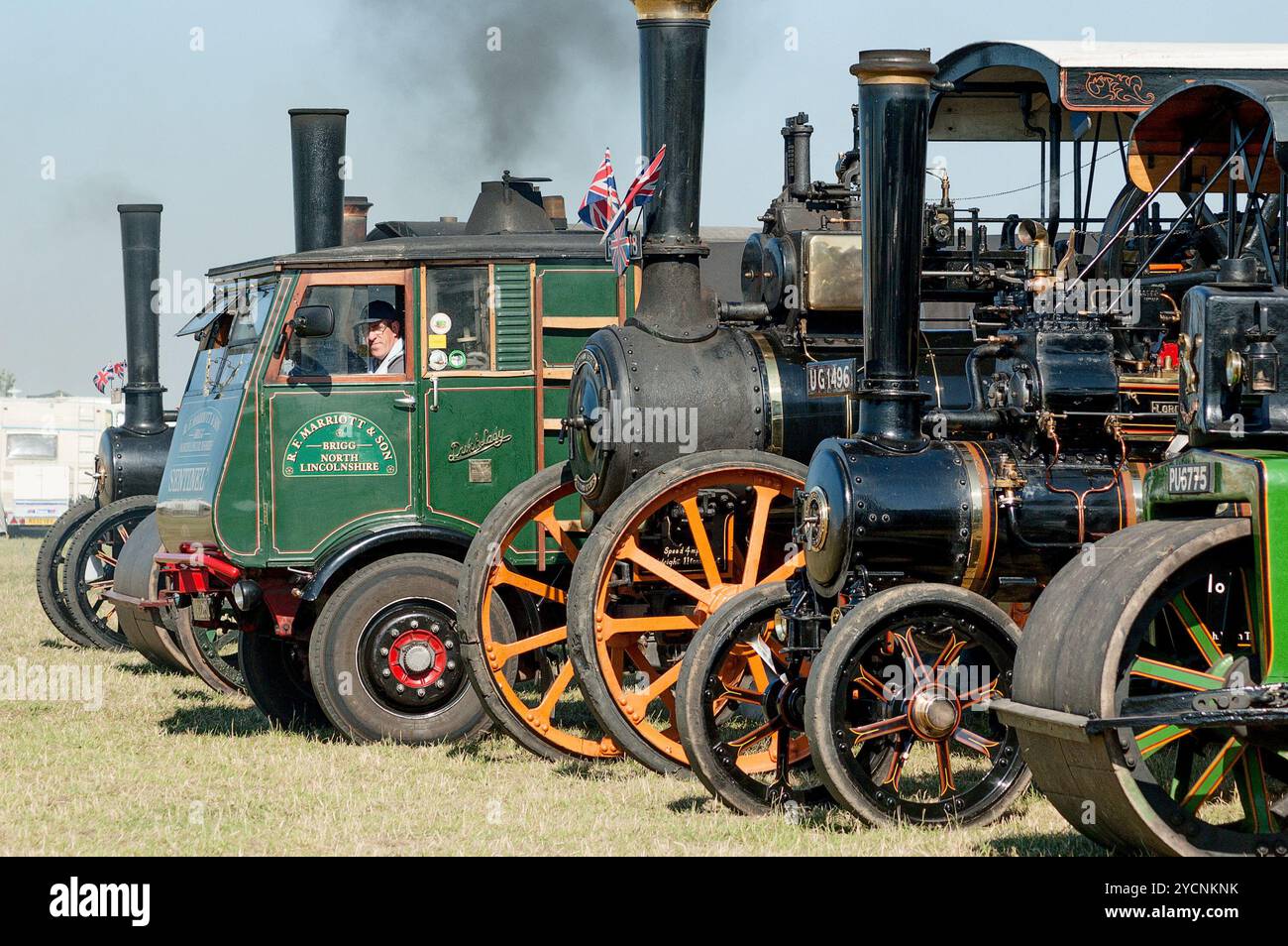 Steam engines on display at the Ackworth Classic Vehicle Rally, West ...