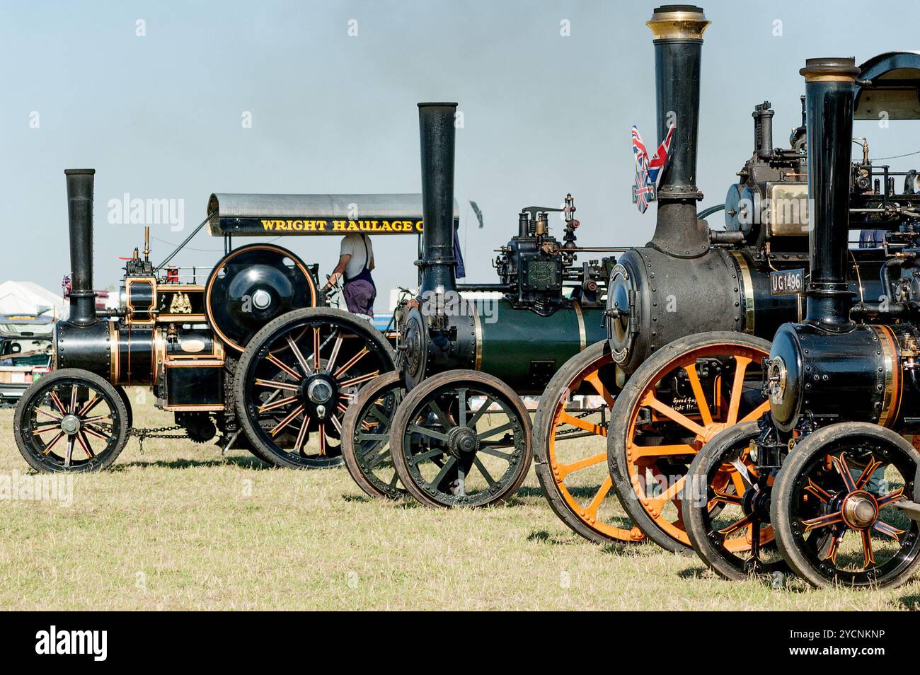 Steam engines on display at the Ackworth Classic Vehicle Rally, West ...