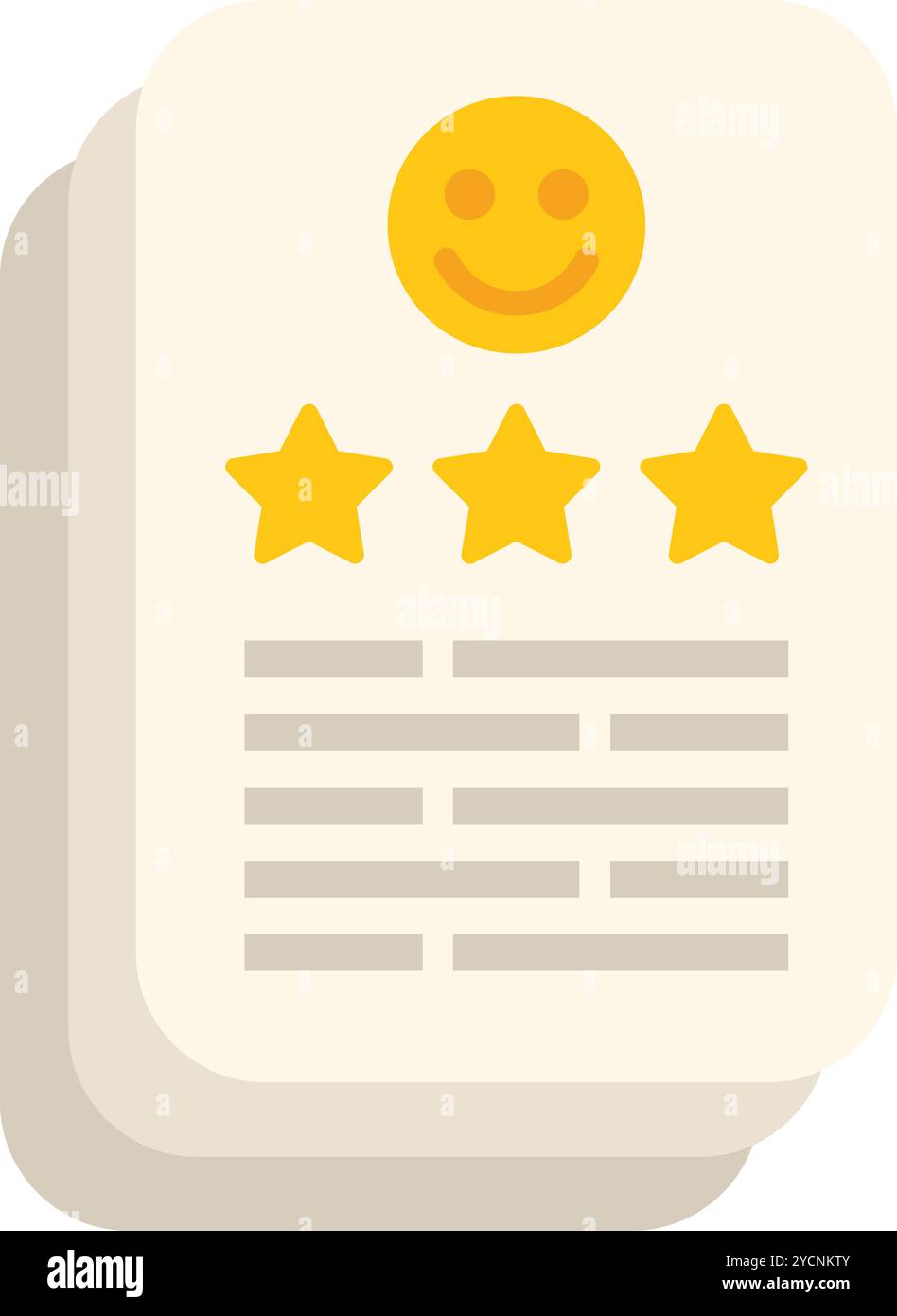 Customer feedback survey showing a five star rating and positive emoji ...