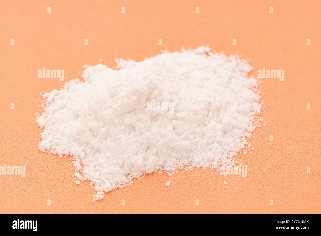 Sodium Bicarbonate - Crystalline solid compound on pink background ...