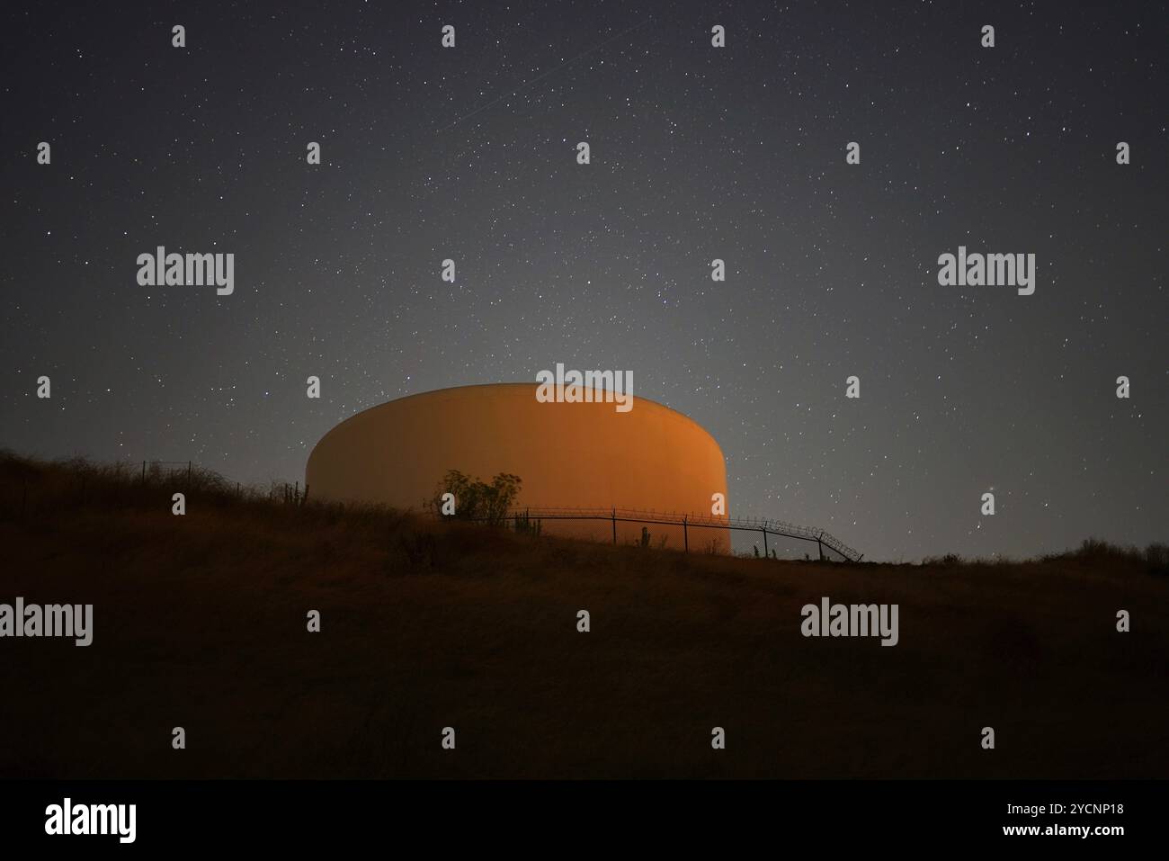 A story night scene on the hilltop Stock Photo - Alamy