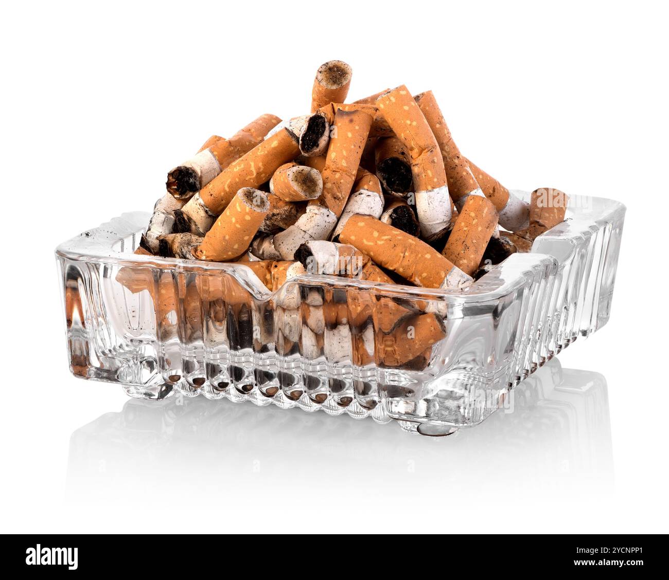 Ashtray and butts Stock Photo - Alamy