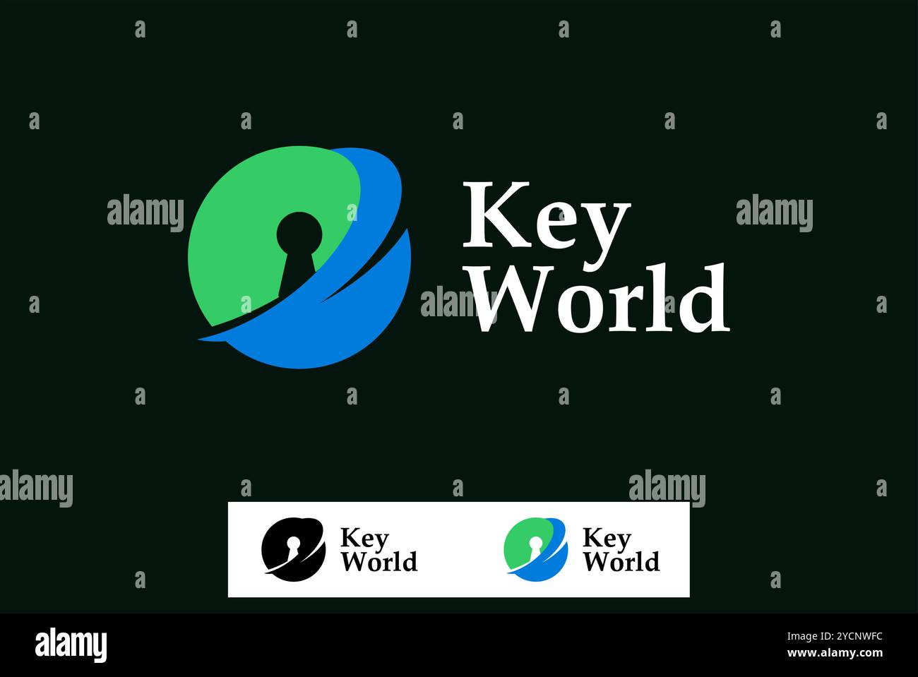 Global Security Keylock logo design represents a seamless blend of ...