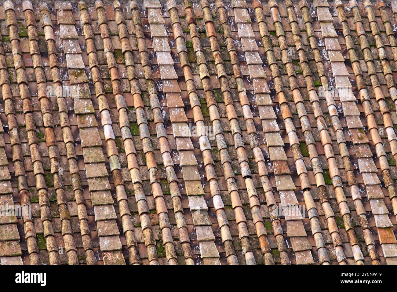 Roman roof tiles Stock Photo - Alamy