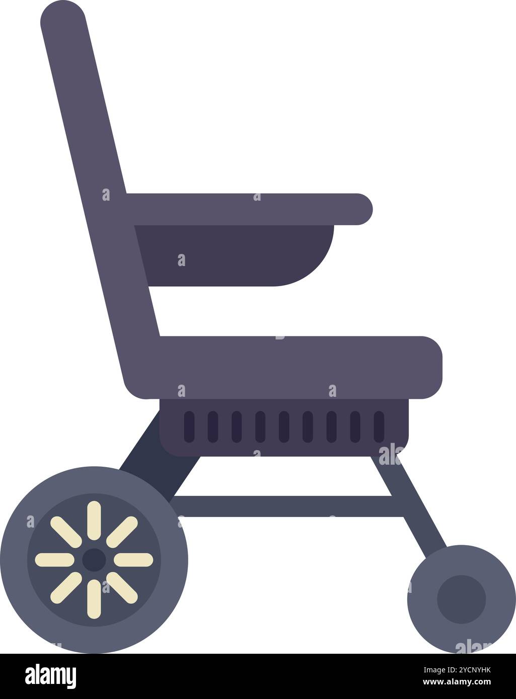 Electric wheelchair with footrest and armrests, a modern mobility aid ...