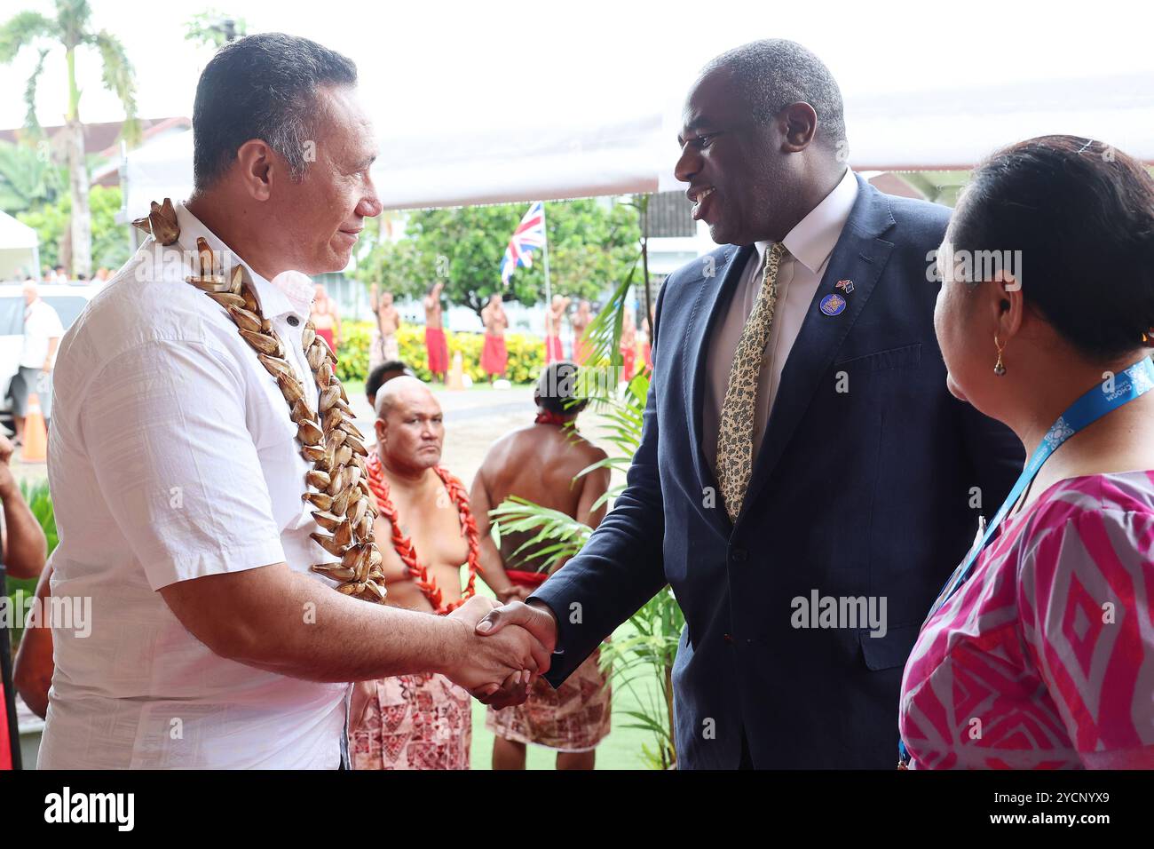 Foreign Secretary David Lammy is greeted ahead of an official Royal ...