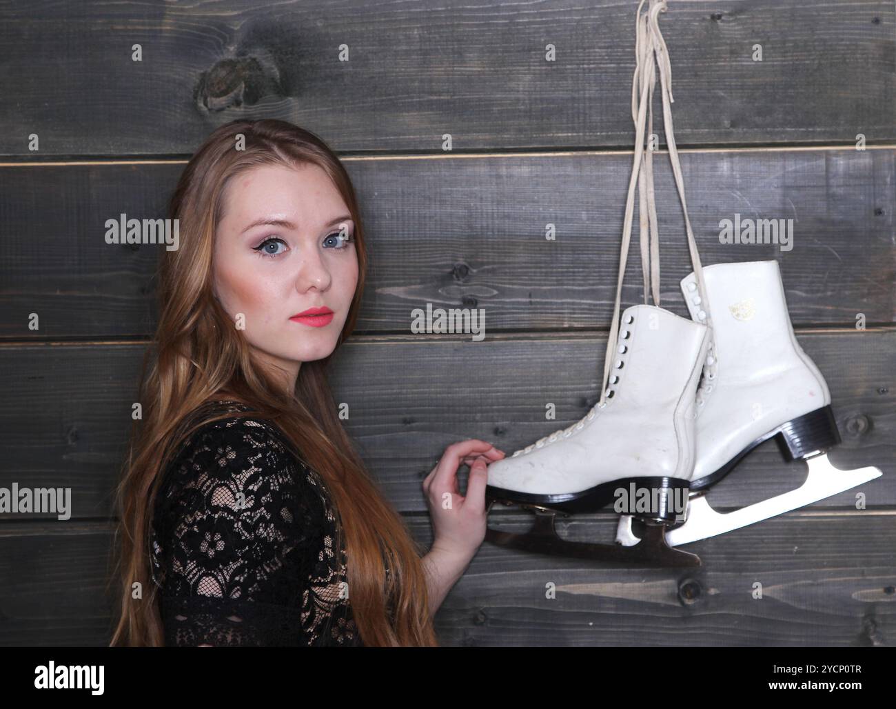 Close up woman figure skating hi-res stock photography and images - Alamy