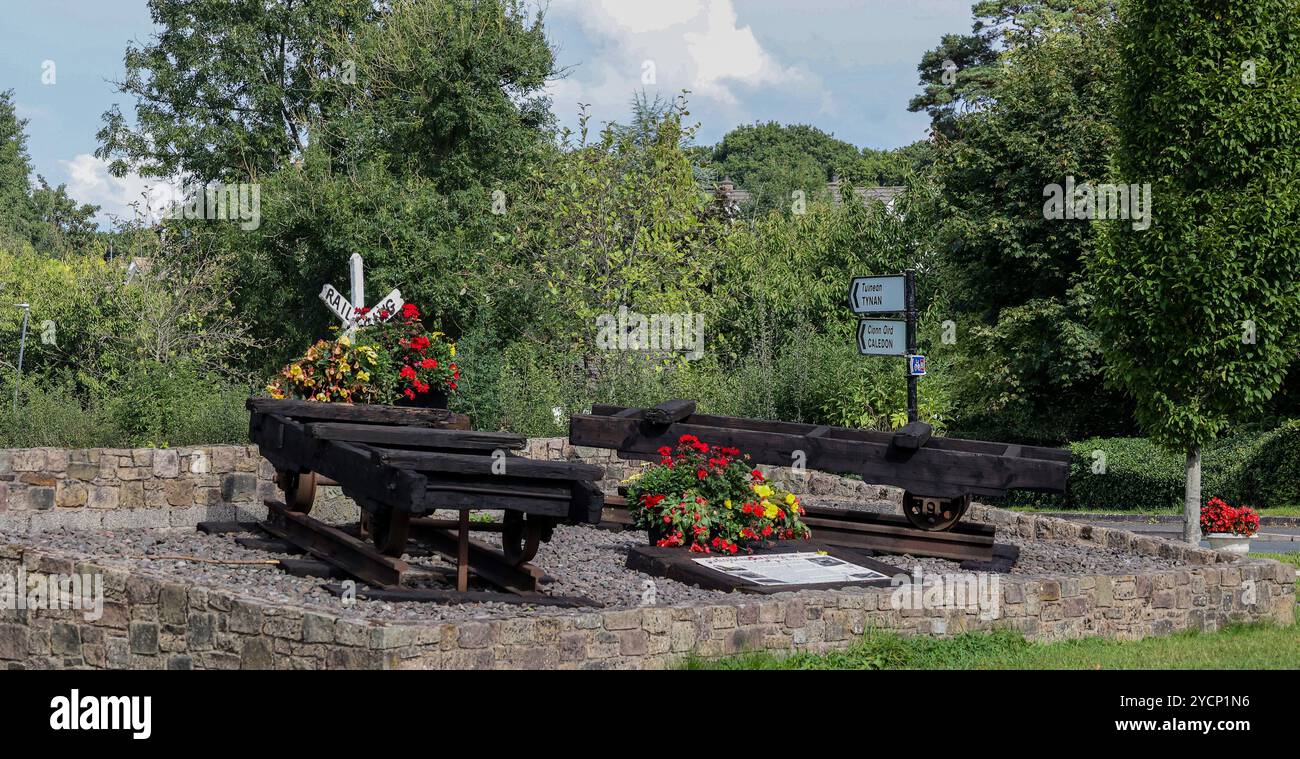 Historical GNR railway display for former Glaslough to Monaghan railway ...