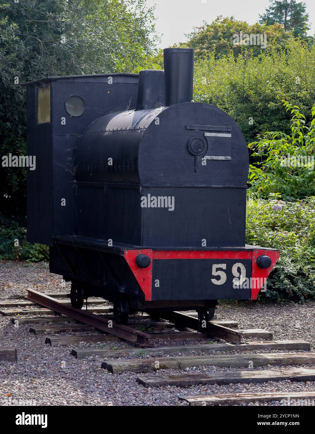Model steam train on Glaslough to Monaghan railway line Ireland ...
