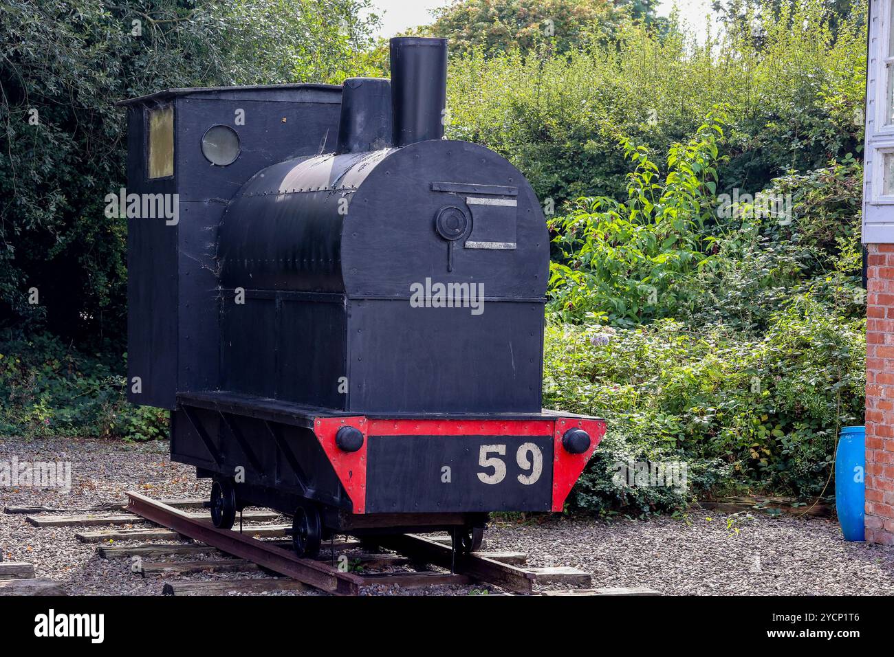Model steam train on Glaslough to Monaghan railway line Ireland ...