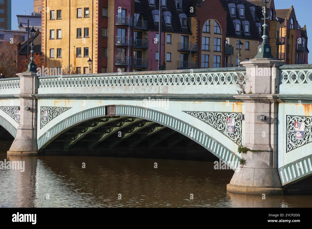 Main bridge Belfast, Victorian bridge Northern Ireland The Albert ...